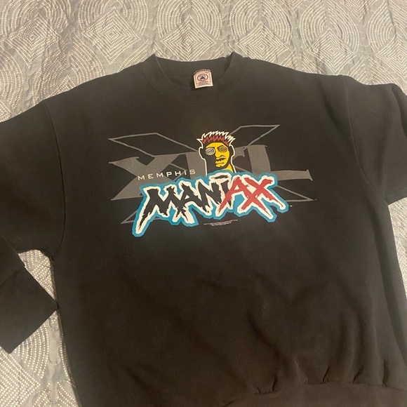 Vintage | Sweaters | Vintage Xfl Memphis Maniax Crewneck Logo Is ...